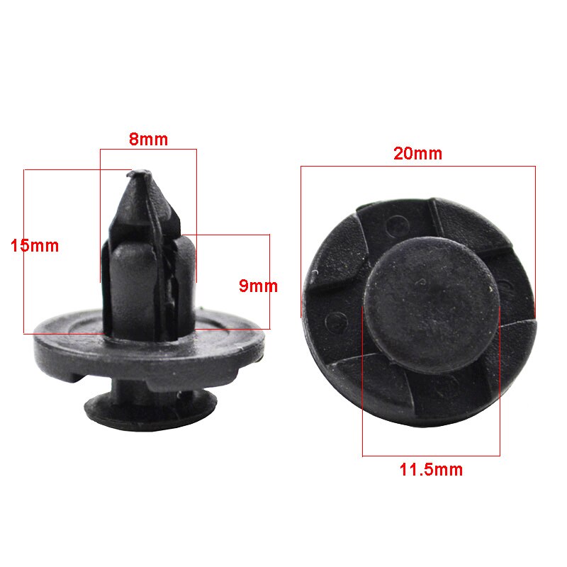 50 stücke 8mm Universal Befestigungs Clips Auto St... – Vicedeal