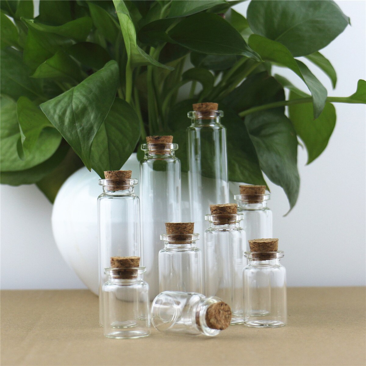 50PCS Mini Glass Bottle DIY Jars Message Vials Cor... – Vicedeal