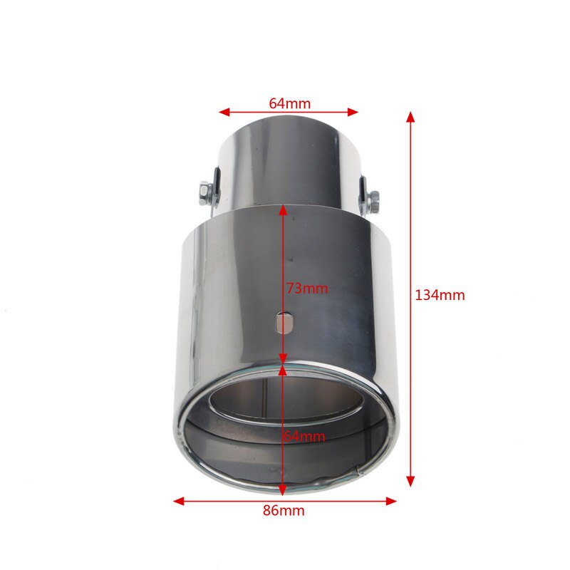 1 Pcs Universele Rvs Car Rear Ronde Uitlaatpijp St... – Grandado