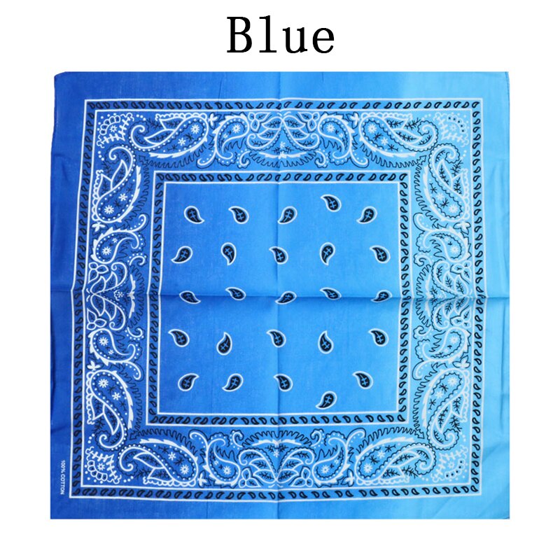 Cotton Bandana Men Bright Gradient Color Blue Oran... – Grandado