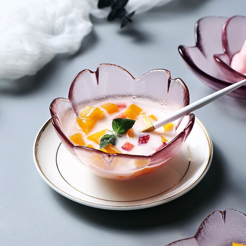 Japanese-style Transparent Cherry Plate Heart Shap... – Vicedeal