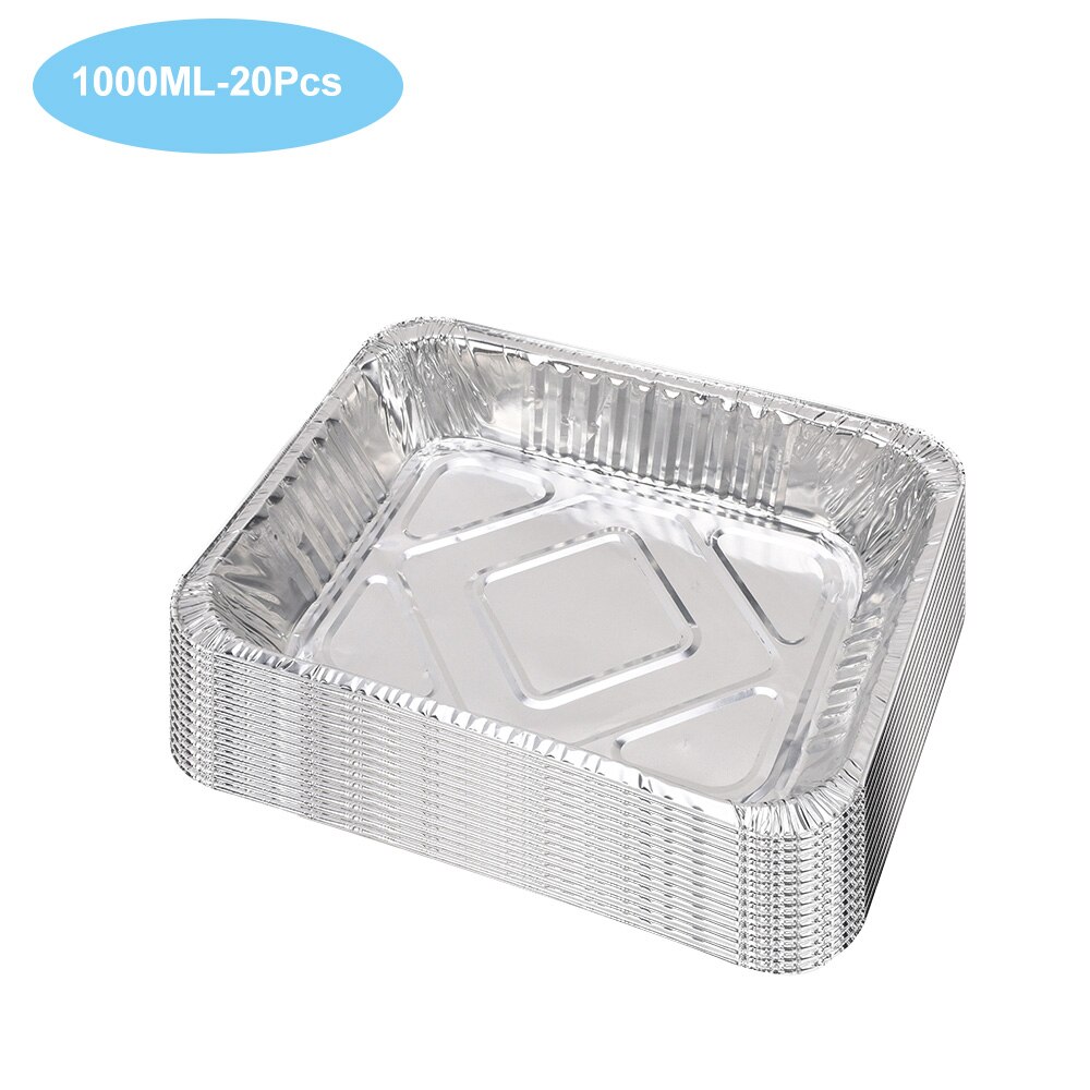 Disposable Silver Foil Food Trays portable BBQ Bak... – Grandado