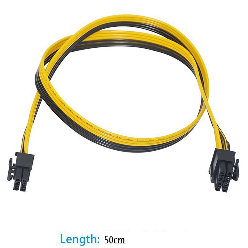 6 Pcs 6 Pin Pci-E Naar 8 Pin (6 + 2) Pci-E (Man Op... – Grandado