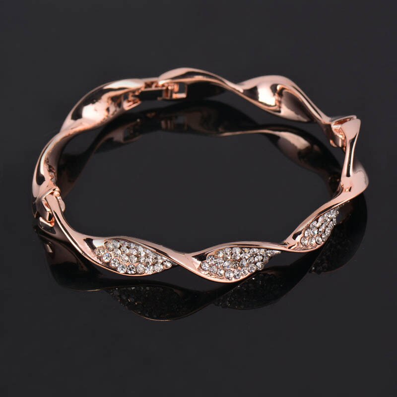 Sinleery Charm Crystal Armbanden Voor Vrouwen Rose... – Grandado