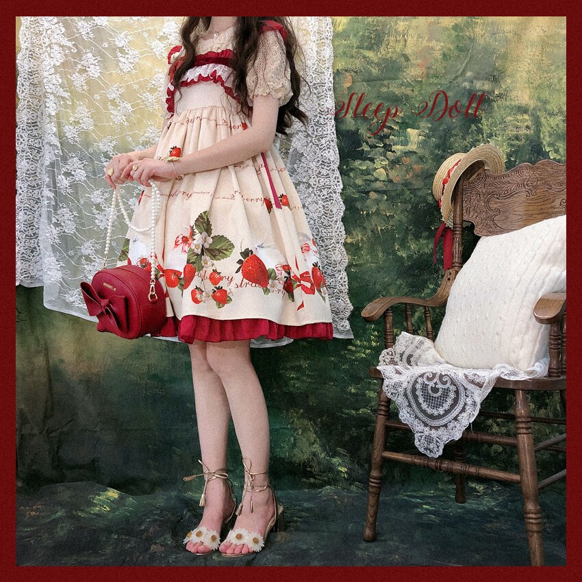 Kawaii Girl Gothic Ruffle Cosplay Jsk Vintage Dres... – Grandado