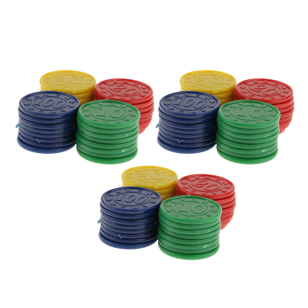 96pcs Casino Numbered Poker Chips Game Tokens Set ... – Grandado