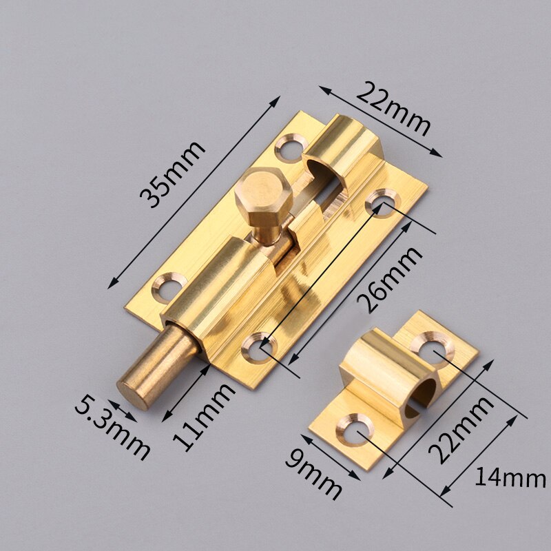 BETOCI Pure copper latch door lock lock bolt door ... – Vicedeal