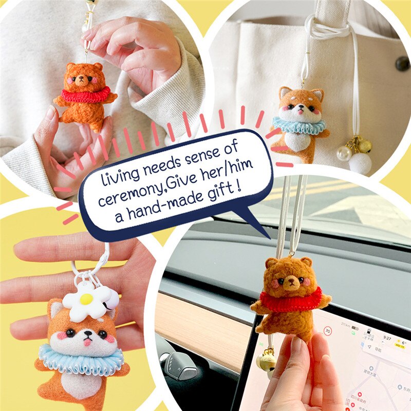 Cute Ballet Bear Pig Animal DIY Wool Felt Kit Need... – Vicedeal