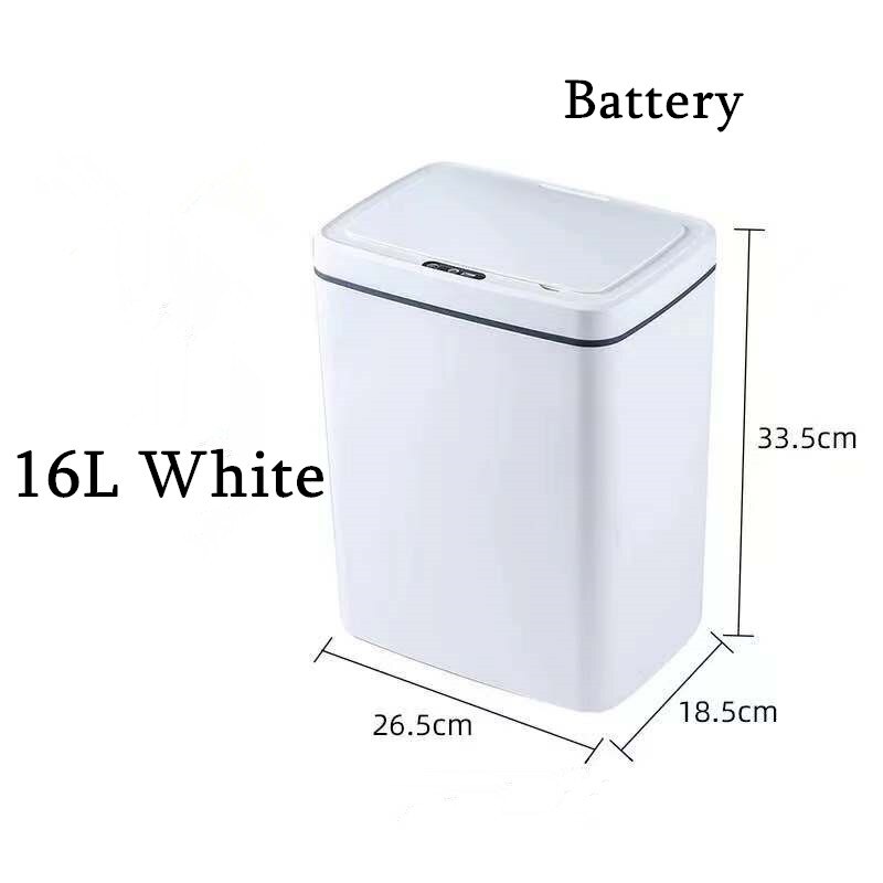 14-16L Smart Trash Can Shousehold Kitchen Bathroom... – Grandado