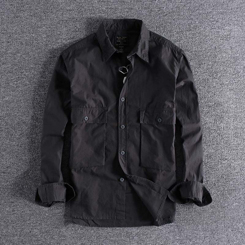 Herfst camouflage multi-pocket dunne kleding heren... – Vicedeal