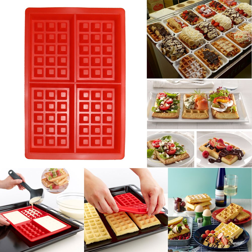 DIY Waffle Mould Model Unstick Kitchen Cake Making... – Grandado