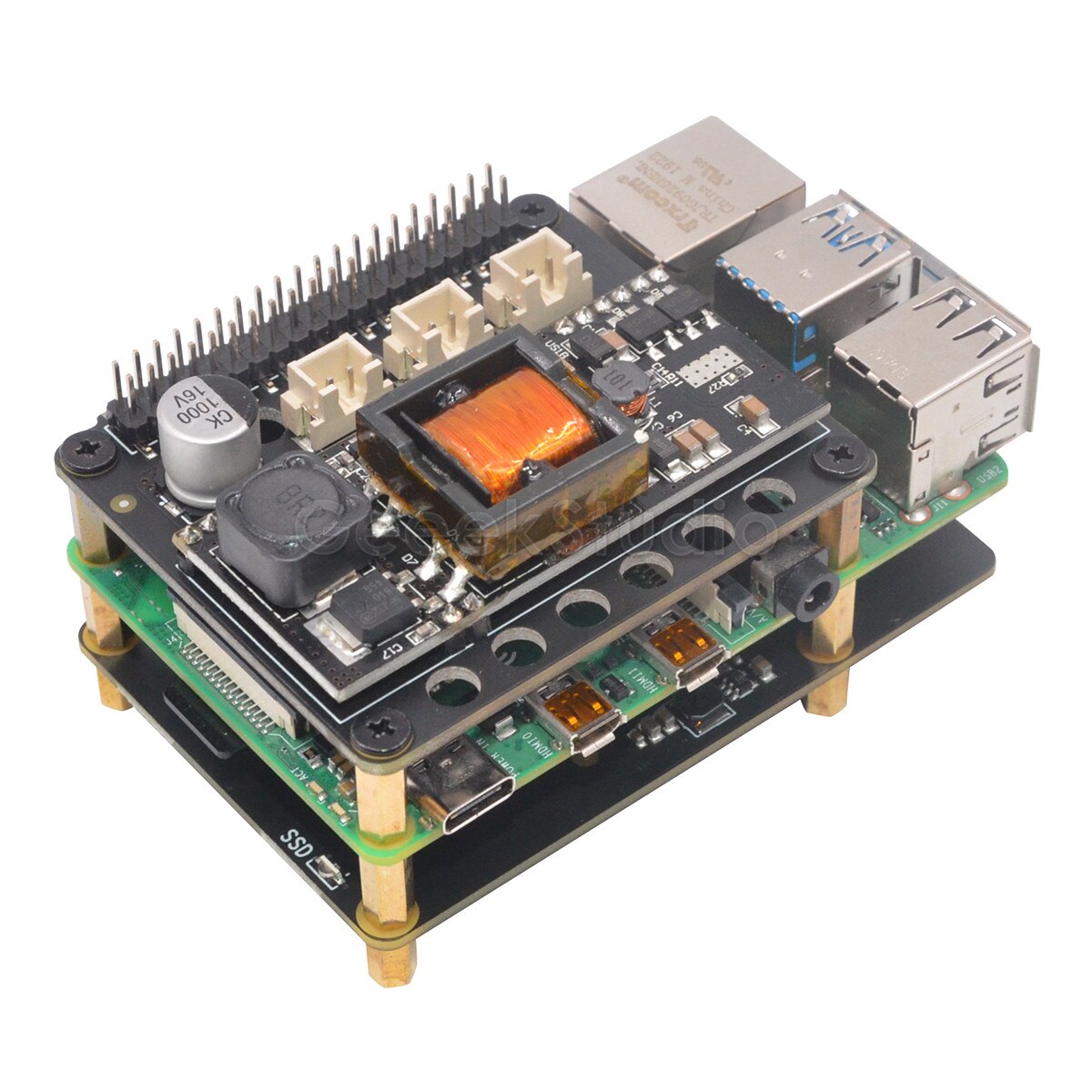 Raspberry 4 X857 V2.0 mSATA SSD Shield Expansion Board for Raspberry Pi ...