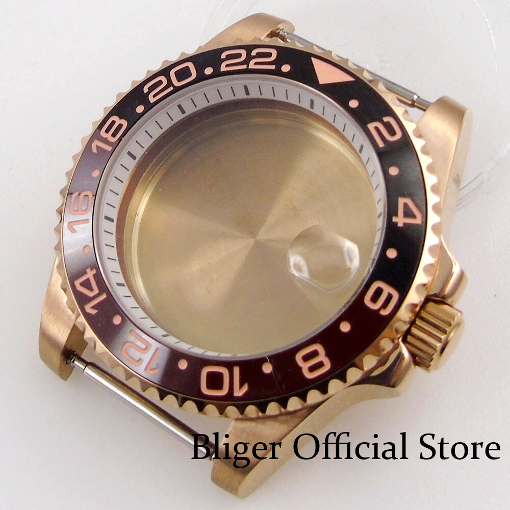 BLIGER Rose Gold Watch Case fit NH35A NH36A PT5000... – Grandado