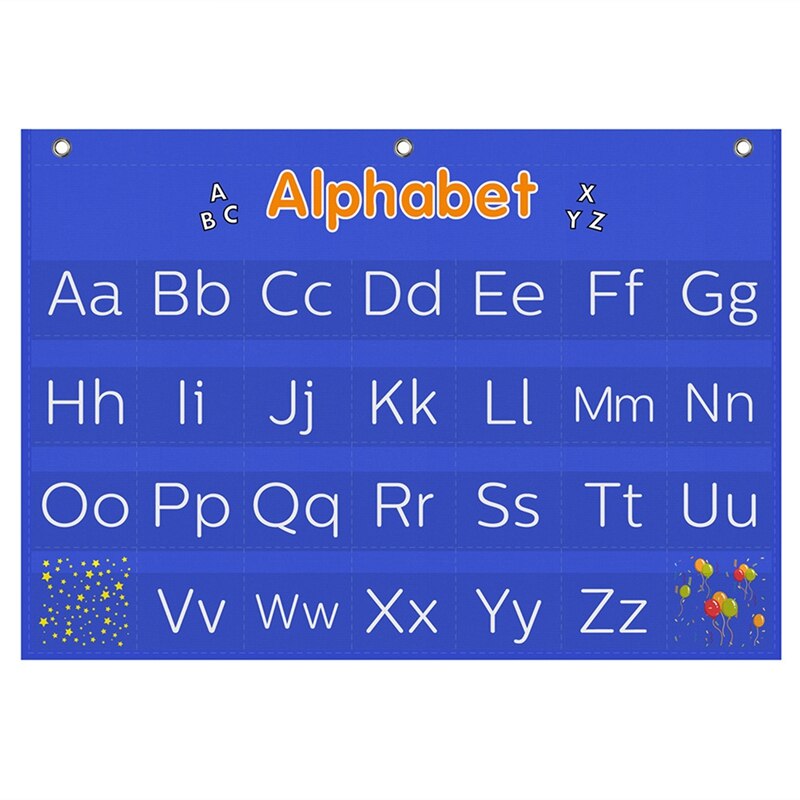 Alphabet Pocket Chart Word Recognition Pocket Char... – Grandado