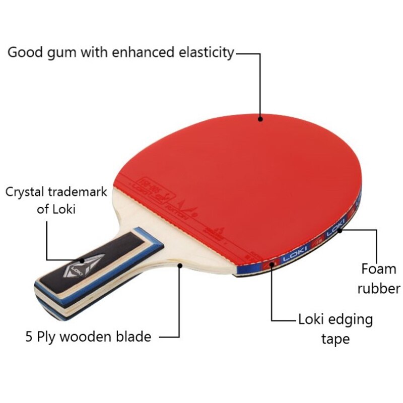 Loki C1000 Ping Pong Racket Set of 2 Pc Table Tenn... – Grandado