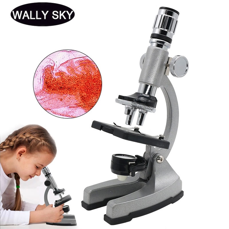 1200X Metal Microscope Illuminated Monocular Biolo... – Grandado