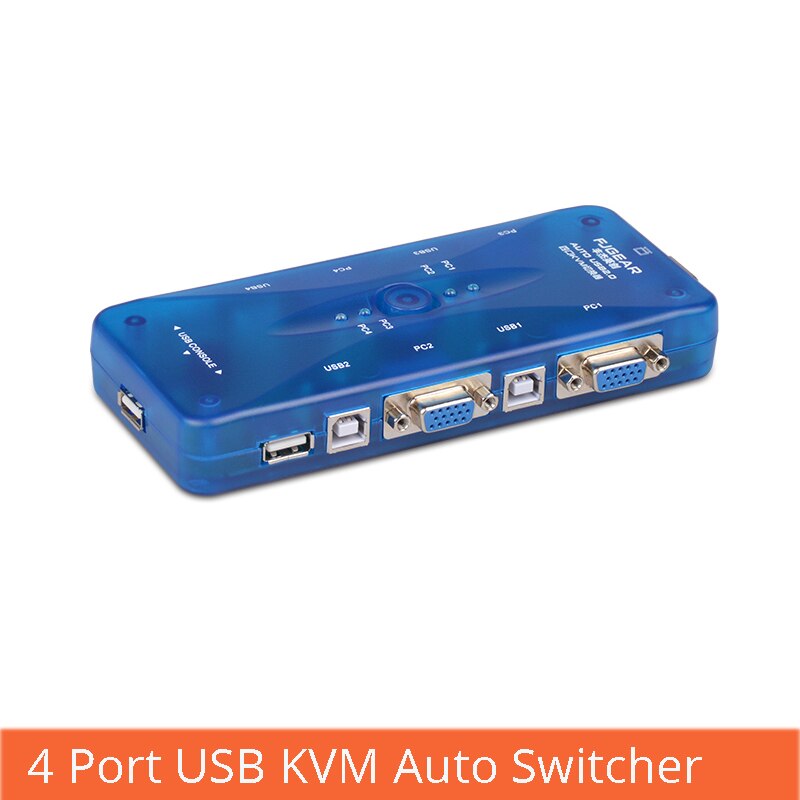 4 port USB KVM auto schalter selector 4 in 1 herau... – Vicedeal