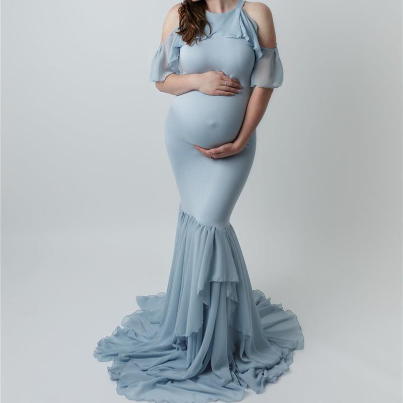 Fishtail Maternity Dresses For Photo Shoot Pregnan... – Grandado