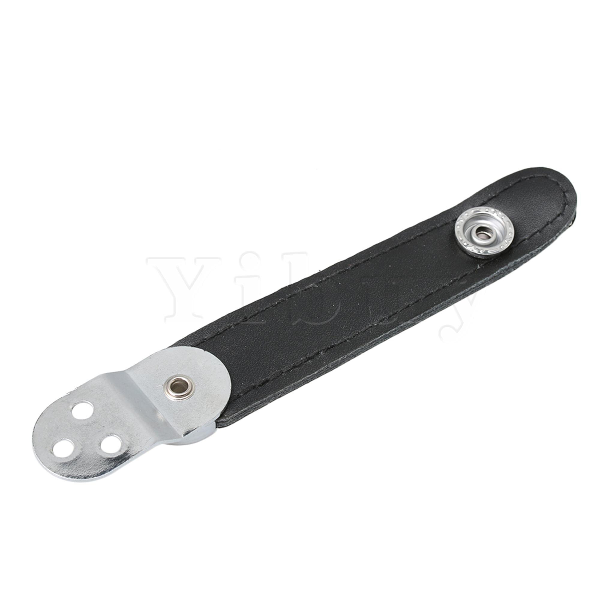 Yibuy 8.4x2.4cm Black Leather Metal Extension Film... – Vicedeal