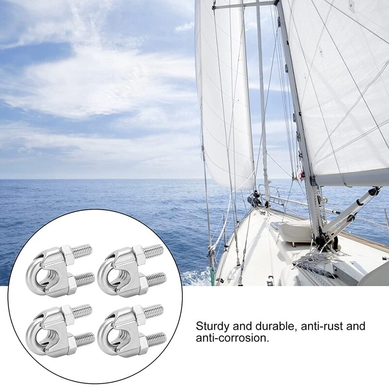 4Pcs Wire Rope Clamp U Bolt Saddle Fastener M14 He... – Grandado