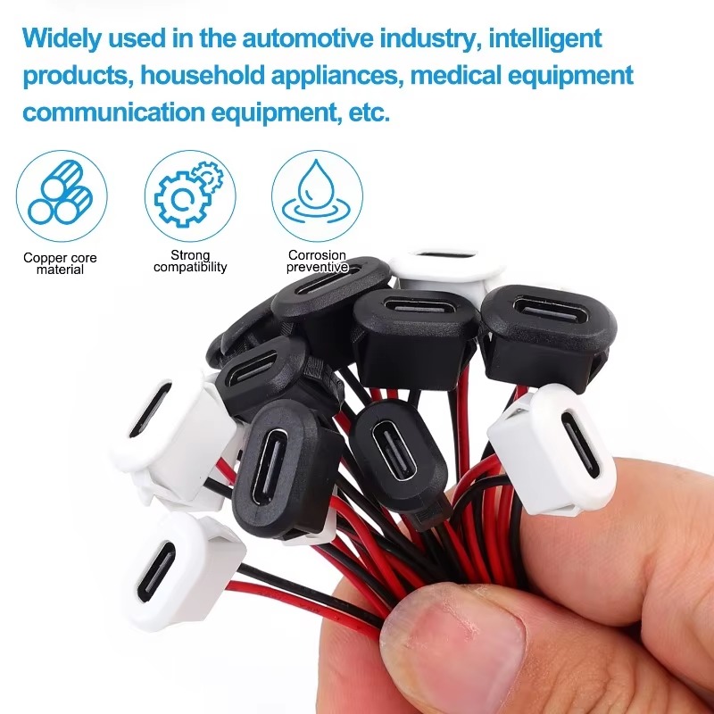 USB Type C Connector Jack Female Type-C with Card ... – Grandado