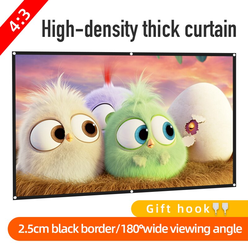 LEJIADA 4:3 Hight-Density 120 150 Inches Home Outd... – Vicedeal