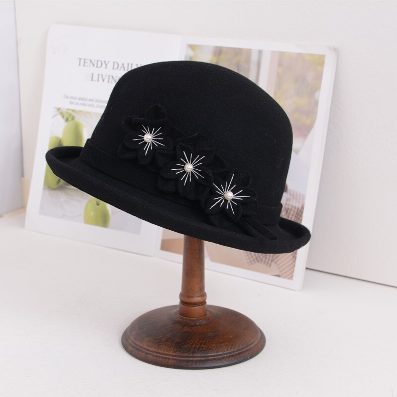 Woman Autumn And Winter Party Formal Fedora Englan... – Grandado