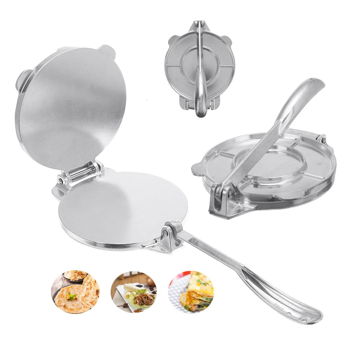 6.5 Inch Tortilla Press Maker Double-sided Flour C... – Grandado