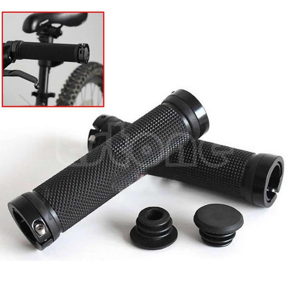 1 Pair Black Cycling Lock On Bicycle Bike Handleba... – Vicedeal