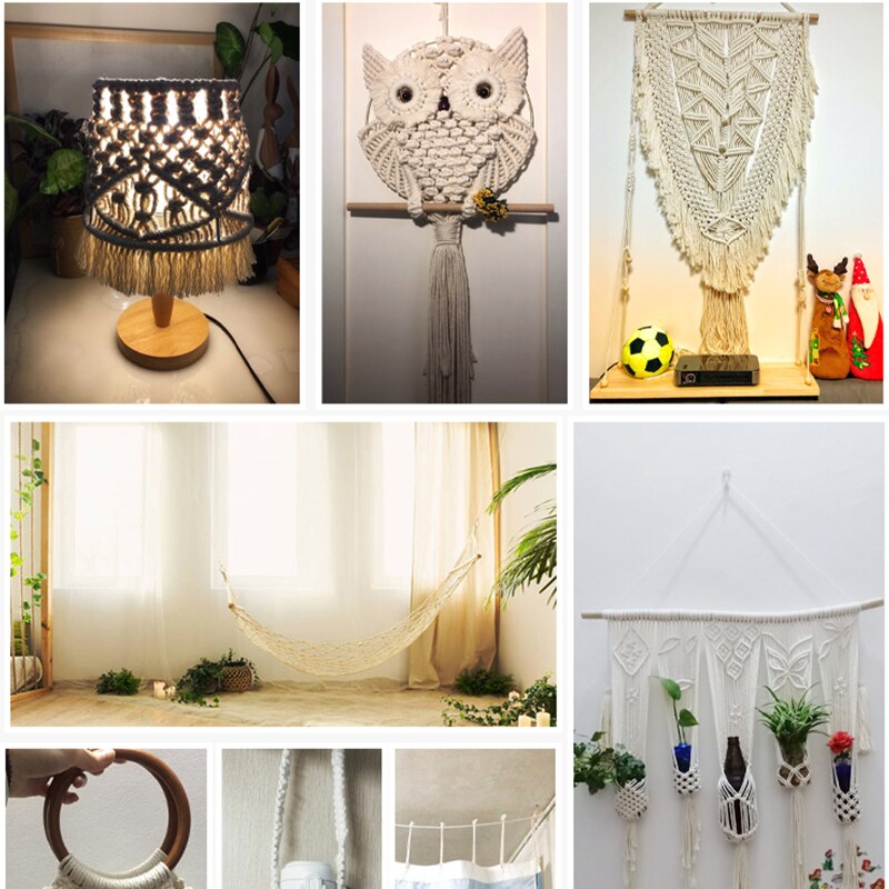 Natural Beige Soft Cotton Cord Rope Craft Artisan ... – Grandado