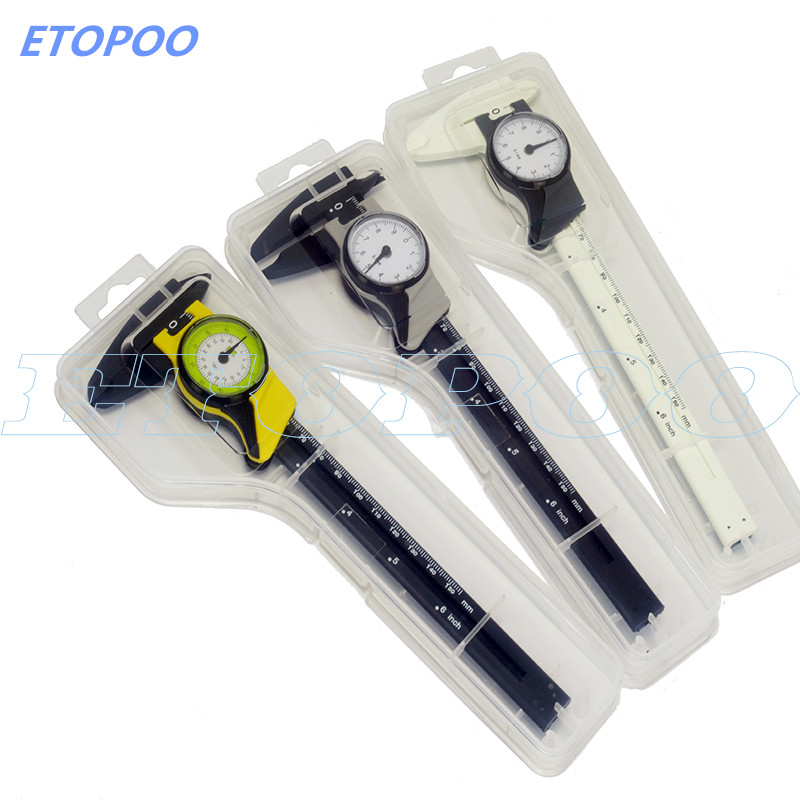 150mm 6inch dial caliper 0-150MM Pure plastic vern... – Vicedeal