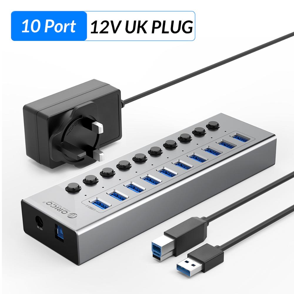 ORICO Industrial USB 3.0 HUB 7/10 Port Aluminum US... – Vicedeal