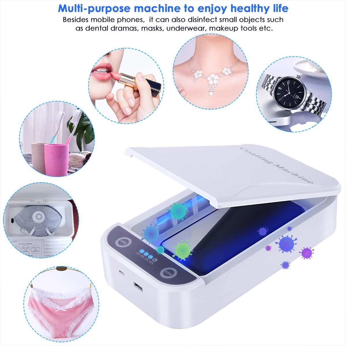 Multi-purpose Mini UVC Sterilizer Box Ultraviolet ... – Grandado