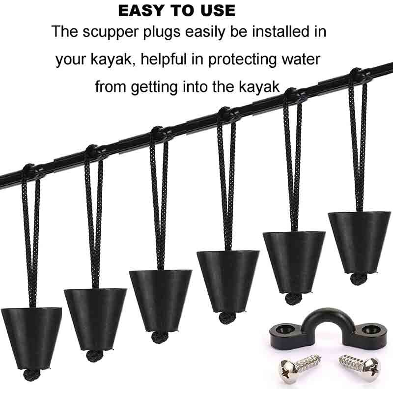6PCS Universal Kayak Scupper Plug Kit, Kayak Scupp... – Grandado