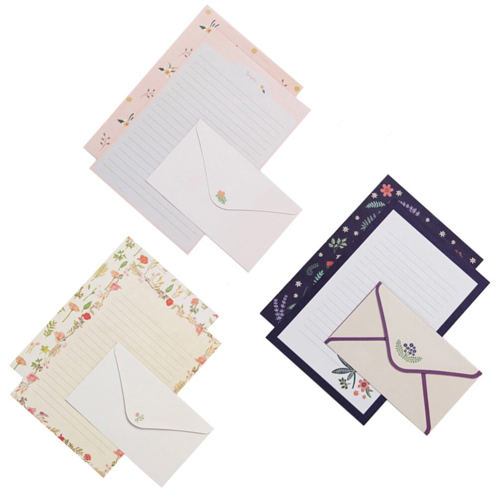 6 Sets of Letter Papers Simple Colorful Beautiful ... – Vicedeal