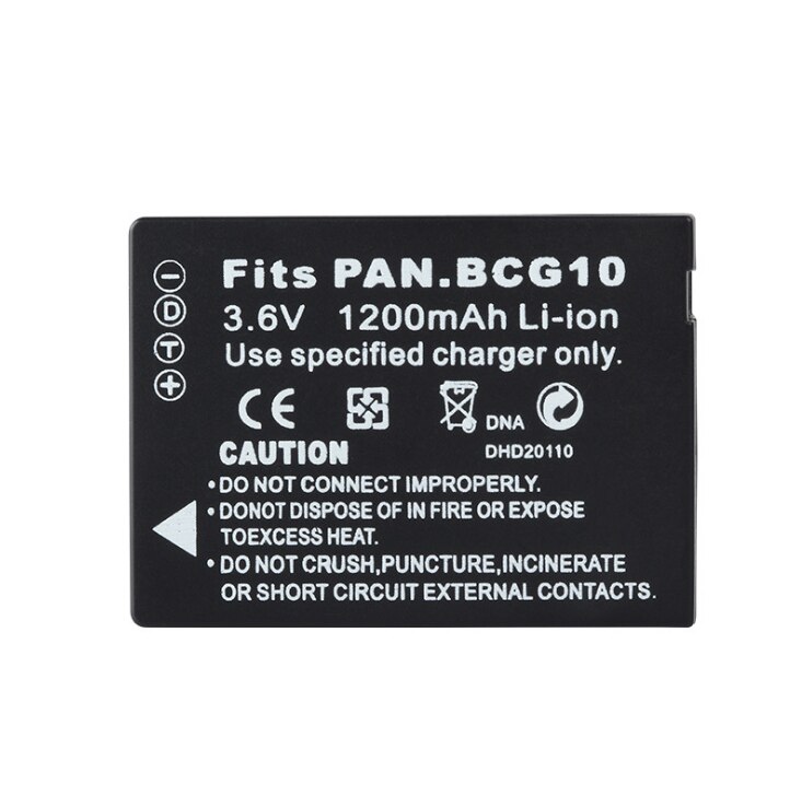 DMW-BCG10 Battery BCG10PP BCG10 BCG10E Batteries F... – Grandado