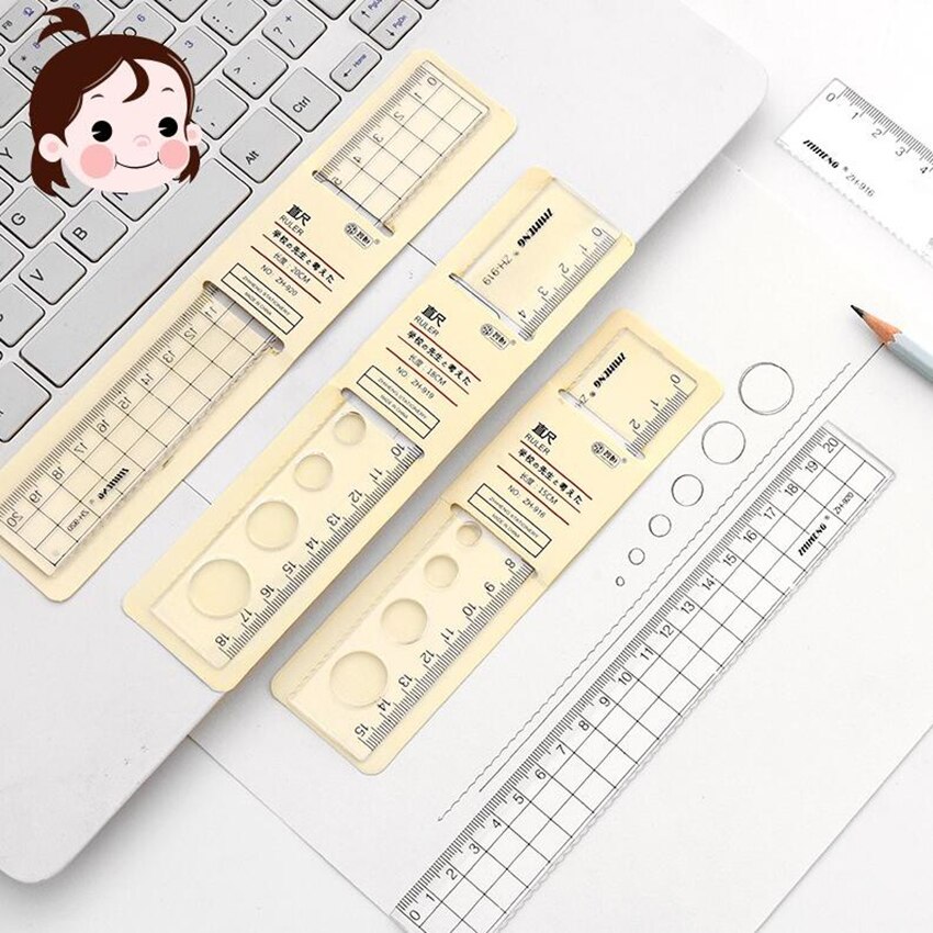 15/18/20cm Candy-colored plastic ruler Measuring S... – Grandado