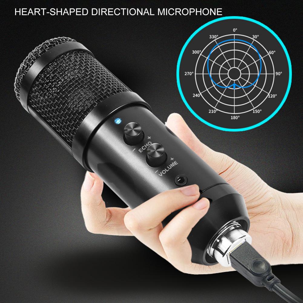 K3 USB Microphone Handheld HiFi Sound Black High S... – Grandado