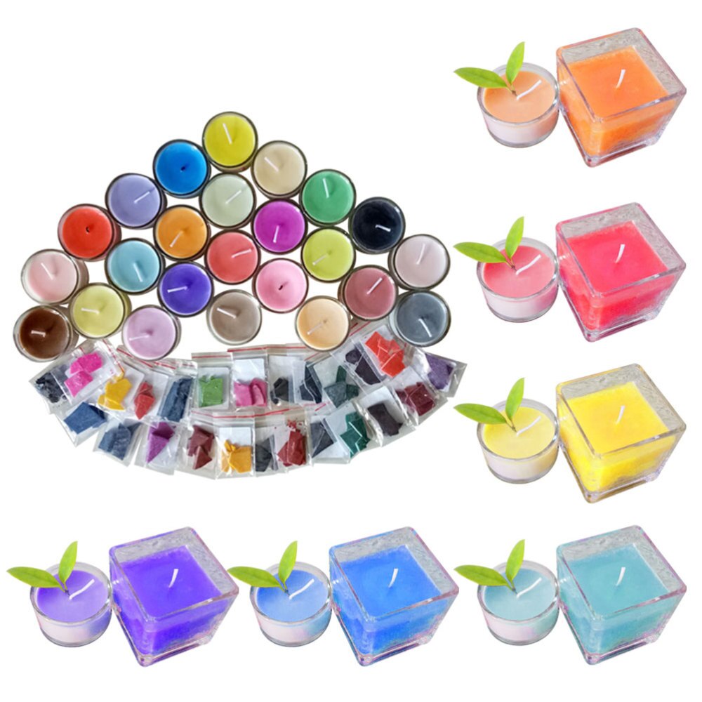 24 Colors 2g Per Color Wax Dye DIY Candle Dye Cand... – Grandado