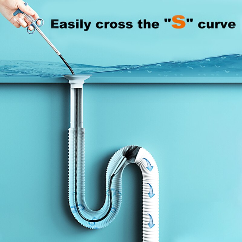 3m Drain Dredging Spring Sink Toilet Pipe Unblocke... – Grandado