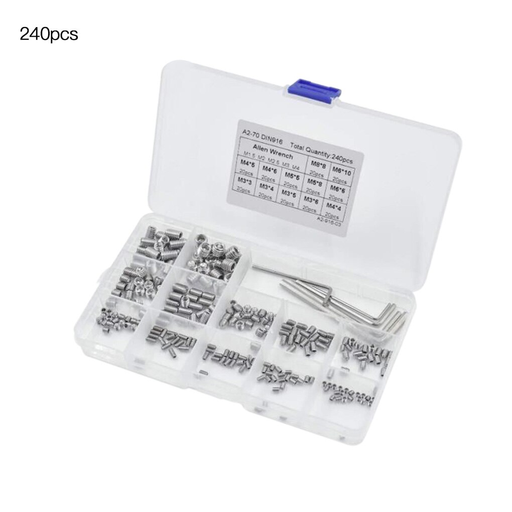 240pcs Socket Head Screw Sets 304 Stainless Steel ... – Vicedeal