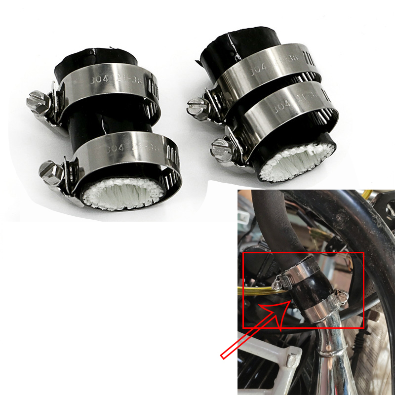 1 "id by a round 2 " long rubber exhaust pipe clam... – Vicedeal