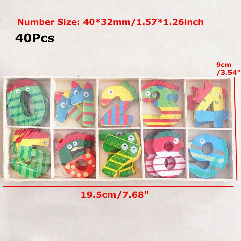 Wooden Letter Numbers Boxed Educational DIY Craft ... – Grandado