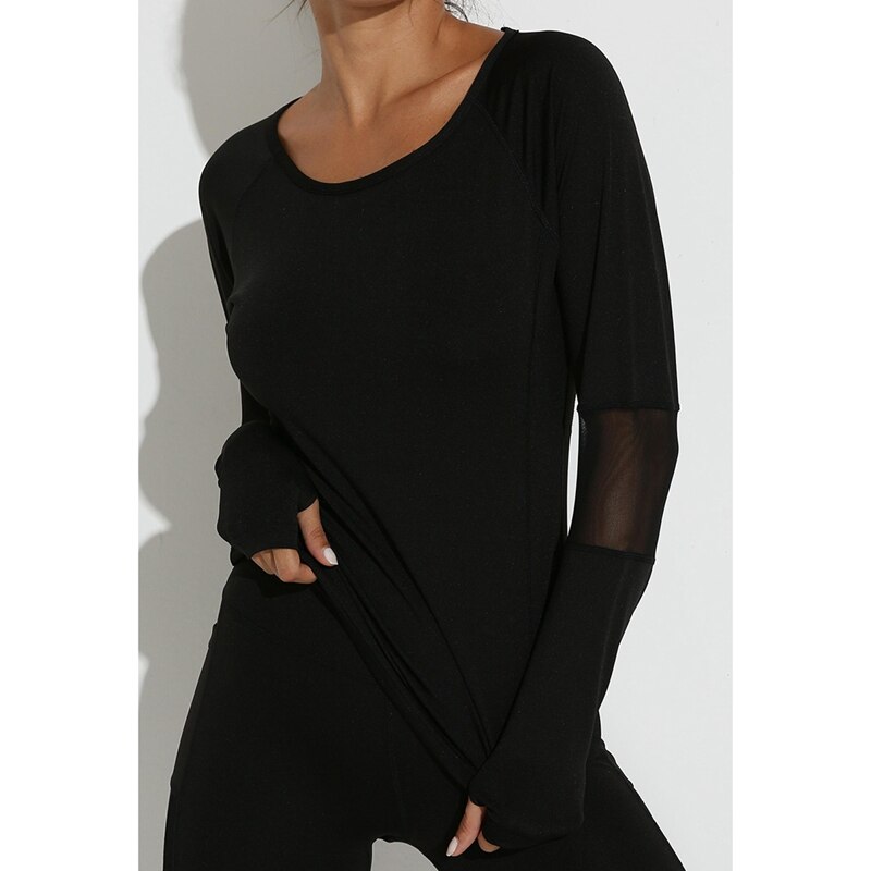 Women's Long Sleeve Sports Dance Yoga Fitness Back... – Vicedeal