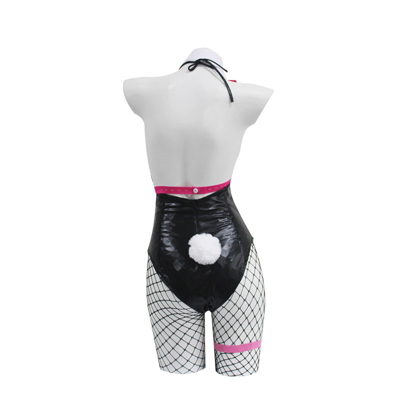 Sexy Mikuu Rabbit Cosplay Black Patent Leather Bun... – Grandado