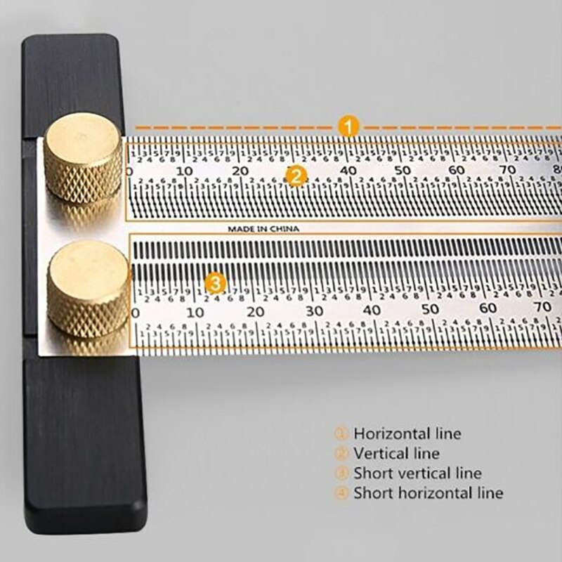 High-precision Woodworking Angle Ruler Scale Ruler... – Vicedeal