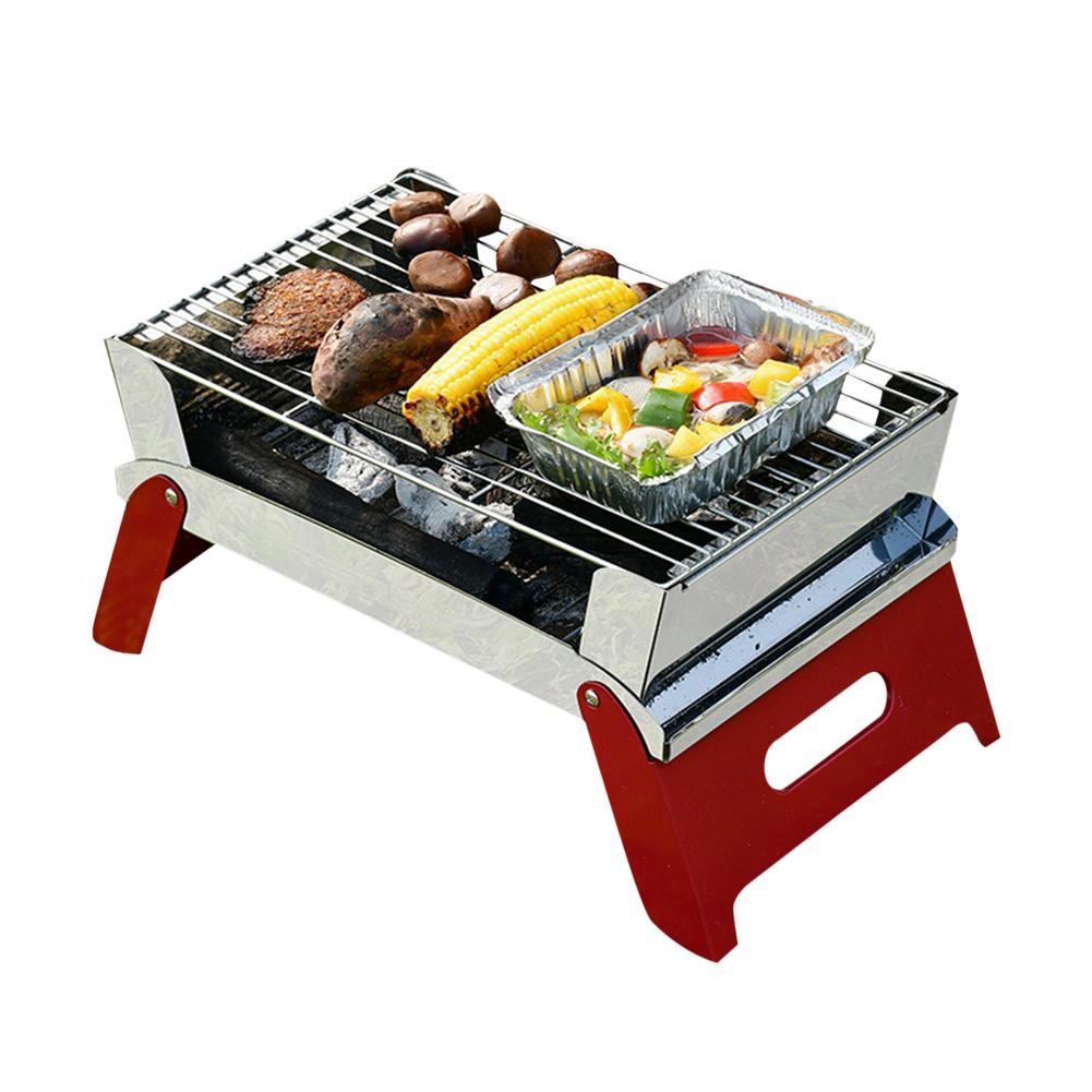 Portable Outdoor Barbecue Grill 430 Stainless Stee... – Vicedeal
