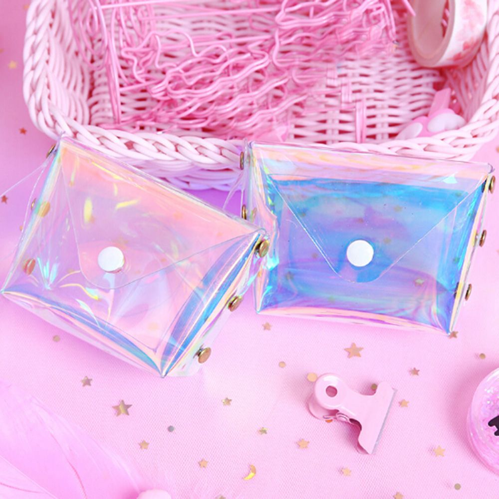 Jelly Transparent Coin Purse Letter Hasp PVC Card ... – Grandado