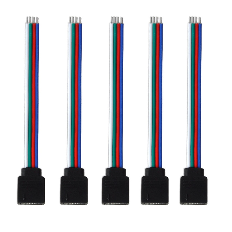 4 pin/5 Pin/6 Pin LED Cable Male Female Connector ... – Grandado