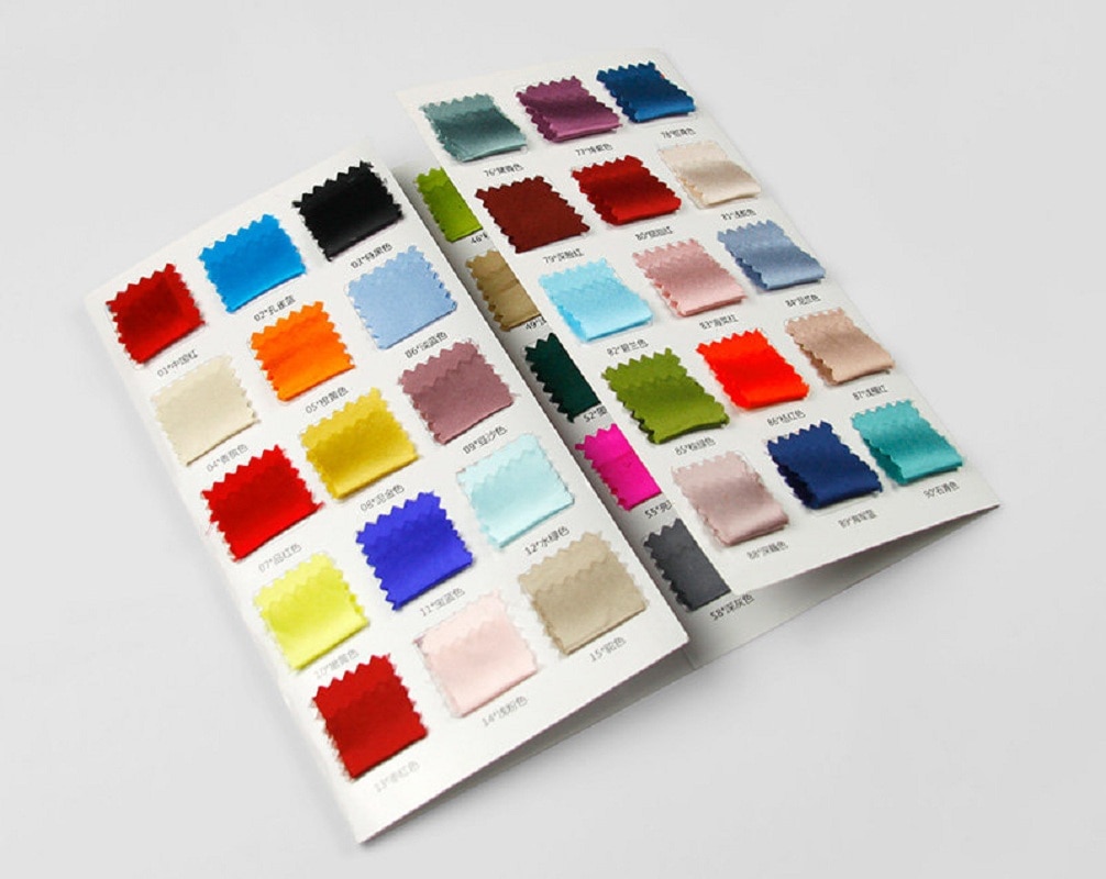 Mulberry Silk Fabric Color Swatch with 90 Colors f... – Grandado